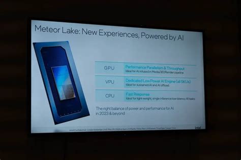 Intel Meteor Lake Is Not Out Of The Gates Just Yet But The VPU AI Processor Is Over At COMPUTEX