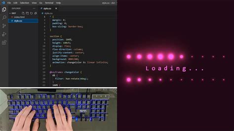 Asmr Programming Glowing Loading Animation Using Html Css No
