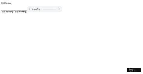 AUDIO RECORDER REF Forked Codesandbox
