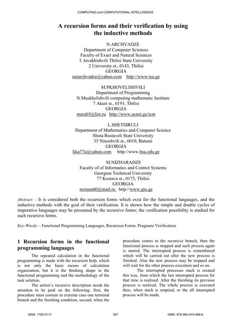 pdf a recursion forms and their verification by using the inductive methods