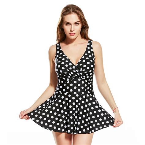 Womens Tankini Swimwear Two Pieces Swimsuit Set Bathing Suit Plush Size Polka Dot Design Women