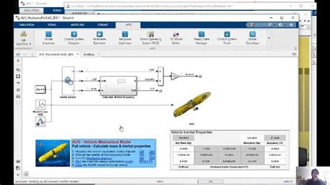 auv deep dive matlab and simulink