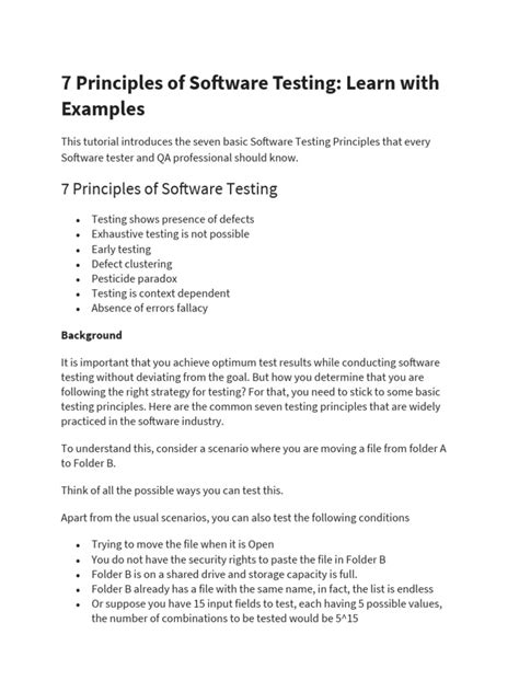 chapter 2 7 principles of software testing pdf software testing software