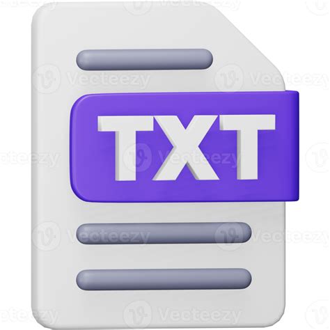 Txt File Format 3d Rendering Isometric Icon 15081538 PNG