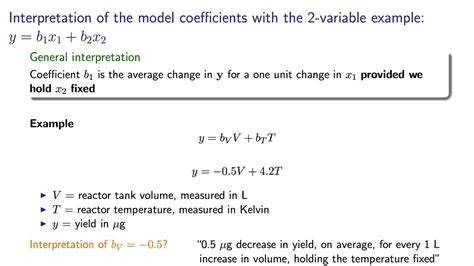 least squares 14 interpreting multiple linear regression slopes and confidence intervals
