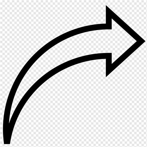 Flecha Curva Adelante Punto Derecha Icono De Essential Web 5 Png