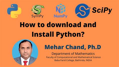 lecture 7 how to download and install python youtube