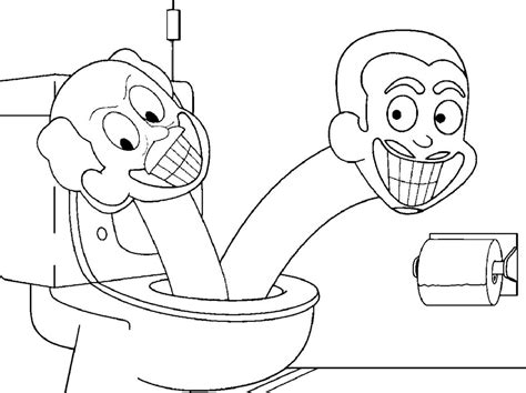 Coloring Pages Skibidi Toalett Fargeleggingssider