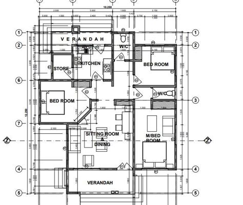 Residential Modern Villa 1 Architecture Plan With Floor Plan Metric Units Cad Files Dwg Files