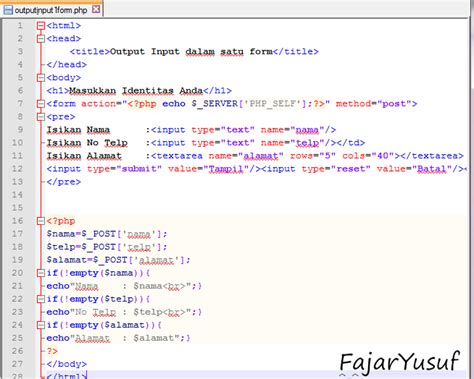 Penjelasan Coding