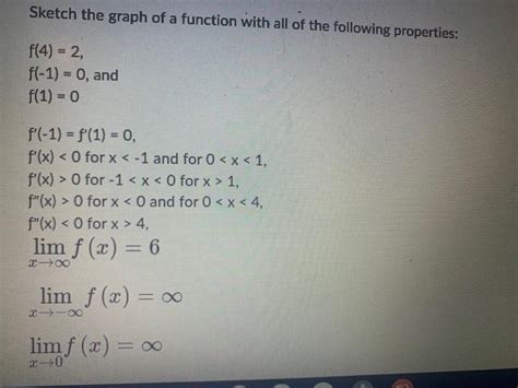 solved sketch the graph of a function with all of the