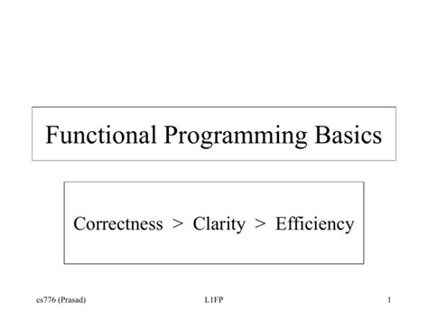 functional programming basics