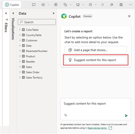 Create Report Pages With Copilot For The Power BI Service