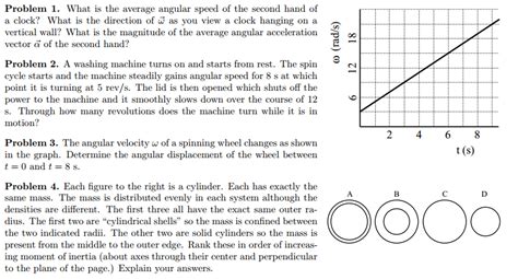 solved problem 1 what is the average angular speed of the second hand of 1 answer