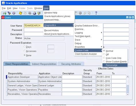 Forms Personalization in Oracle Apps R12 Example Zoom Functionality 转