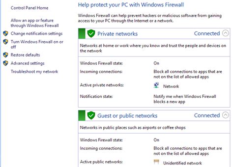 Adjust Windows 10 Firewall Rules Settings