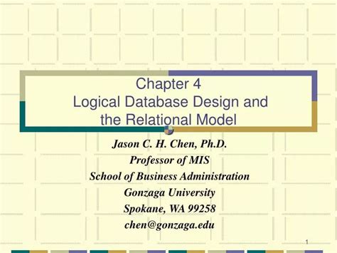 Ppt Chapter Logical Database Design And The Relational Model
