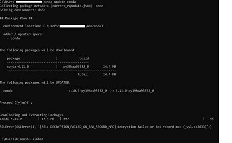 Python Error Installing Tensorflow 2 On Windows 11 SSL Decryption