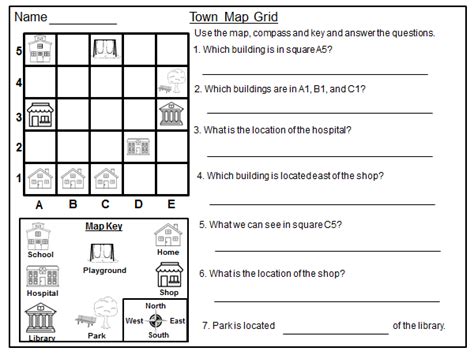 Using A Map Grid Worksheet