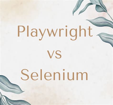 automaters full stack qa sdet playwright vs selenium