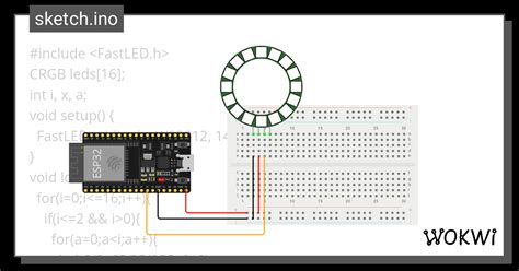 Neo Pixel Wokwi ESP32 STM32 Arduino Simulator