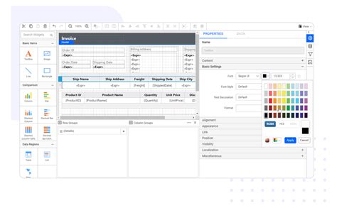 blazor report designer bold reports
