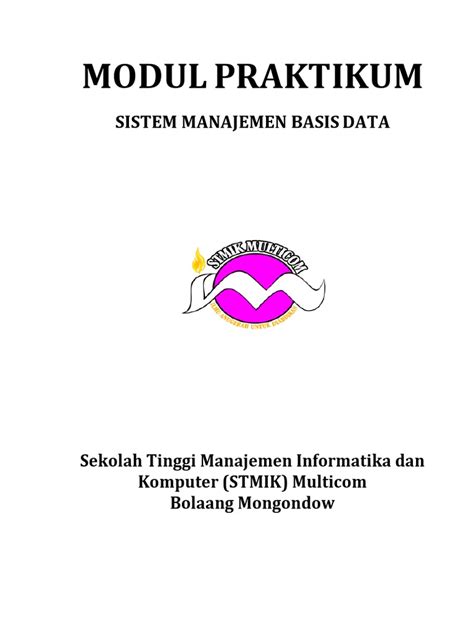 modul praktikum basis data pdf