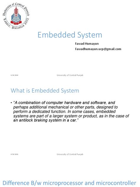 embedded system fawad humayun pdf embedded system microcontroller