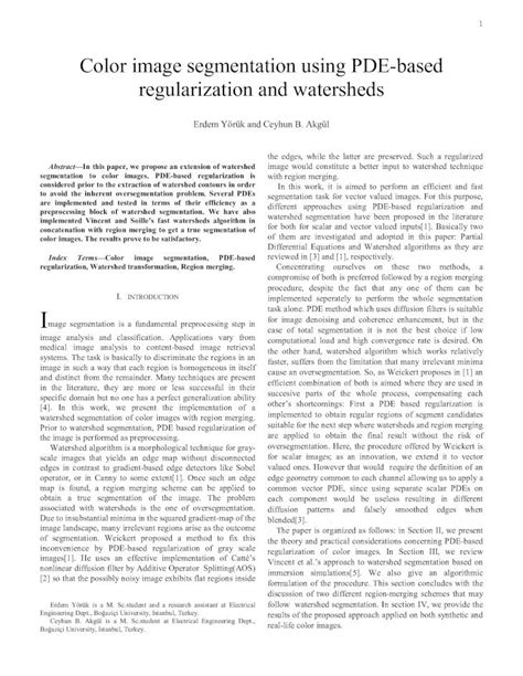 pdf color image segmentation using pde based regularization documents