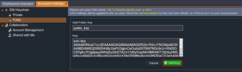 Add SSH Key Virtuozzo Dev Docs