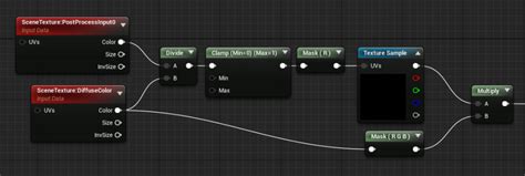 postprocess setup plugged into emssive ue4 cell shading in unreal by arran langmead azzamat