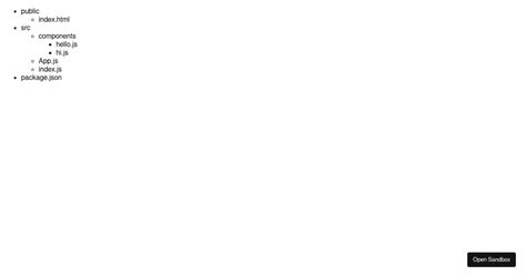 Vanilla Js Tree Structure Codesandbox