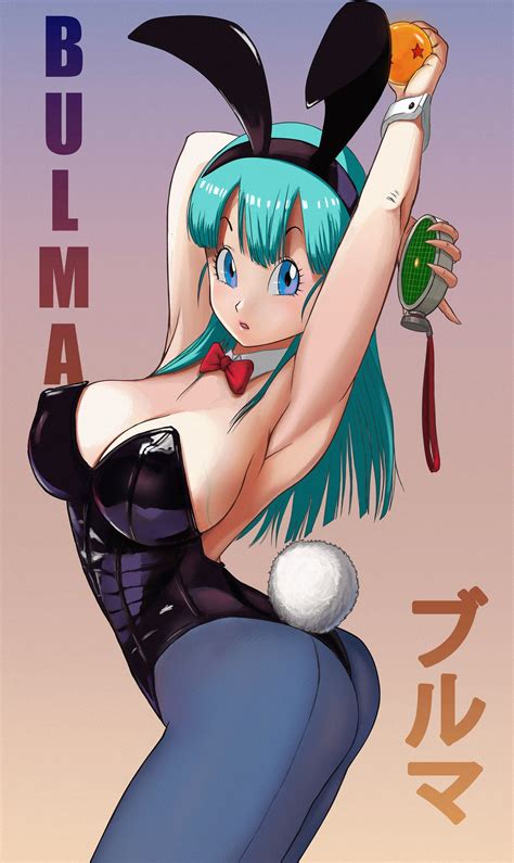 Rule 34 Big Breasts Blue Eyes Blue Hair Boobs And Butt Pose Bulma Bunny Bulma Briefs Bunny