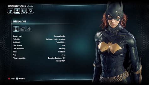 Batman Arkham Knight Barbara Gordon Batgirl Character