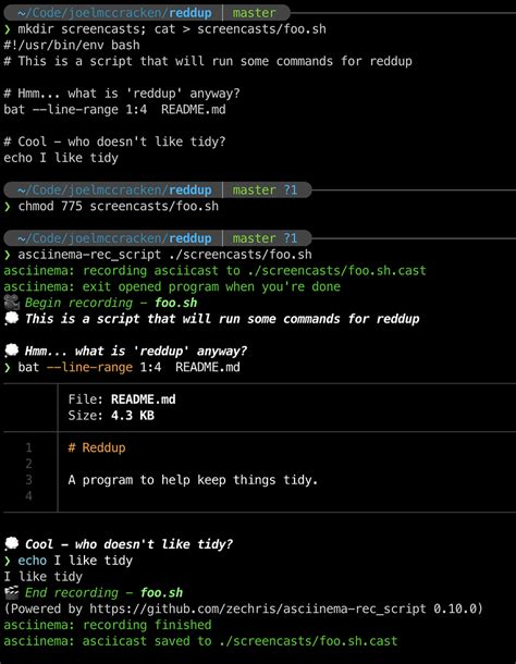 is it possible to script asciinema help asciinema forum