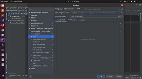 Install PhpStorm And Configure PHP Interpreter Setting PHP CLI