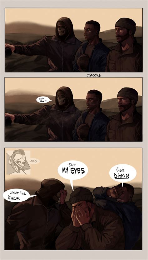 Ghost Soap Captain Price And Gaz Call Of Duty And 2 More Drawn By