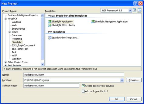 radio button column in datagrid in silverlight 3