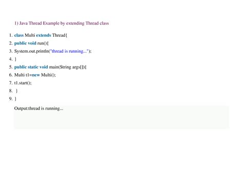 Java Multithreading Examples Java Thread Example By Extending Thread