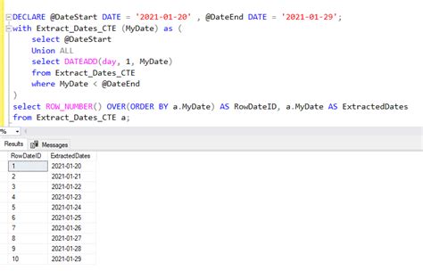 Sql Generate Dates Between Date Ranges Stack Overflow