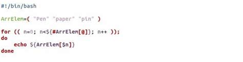 bash array tutorial linuxways