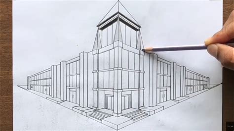 How To Draw A Town In 2 Point Perspective Step By Step YouTube