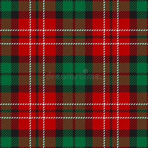 Christmas Tartan Plaid In Blue Green Red Yellow Beautiful Textile