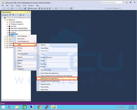 How To Create Or Export Bacpac File Using Ssms Mssql Server Accuweb Help Center