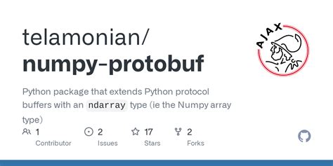 github telamonian numpy protobuf python package that extends python protocol buffers with an