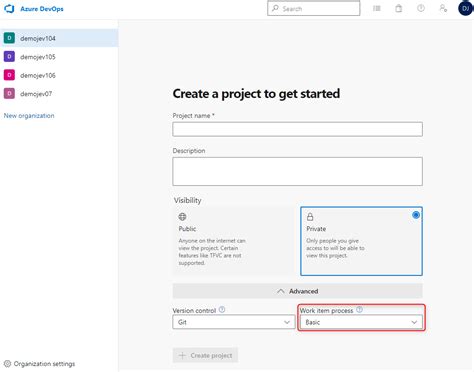 How To Create A New Project In Azure DevOps
