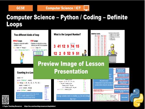 Python For Definite Loops Gcse Computer Science Full