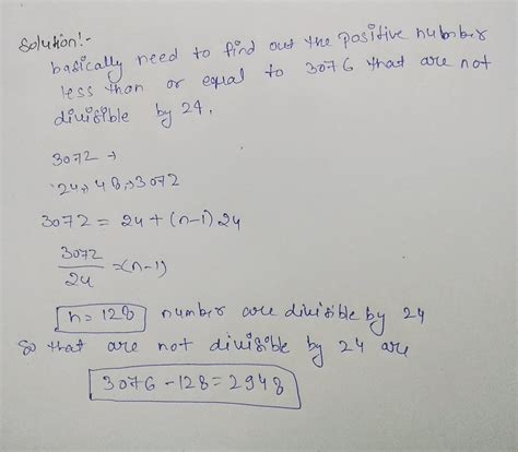 [solved] find the number of positive integers less than or equal to 3076 course hero