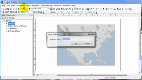 ArcGIS 10 ArcMap Importing A Basemap And Creating Bookmarks YouTube