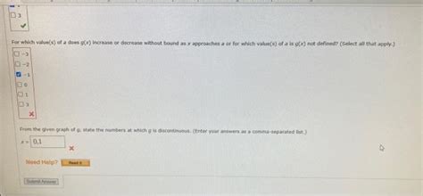 solved consider the following graph of the function g for